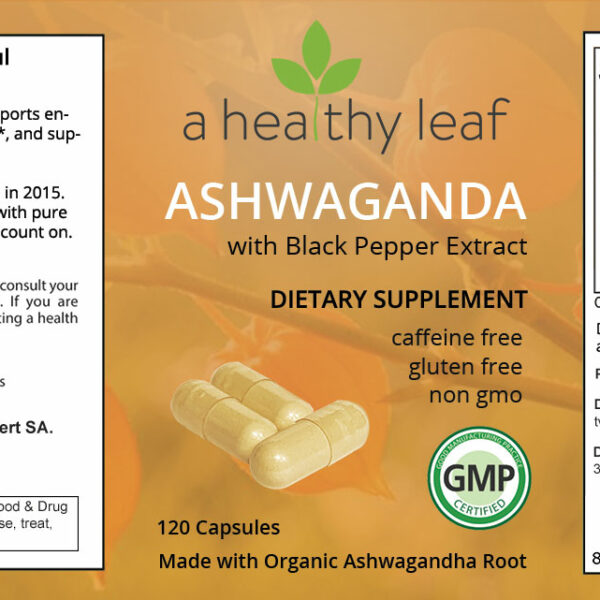 Ashwagandha Capsules: Made with Organic Ashwagandha Root