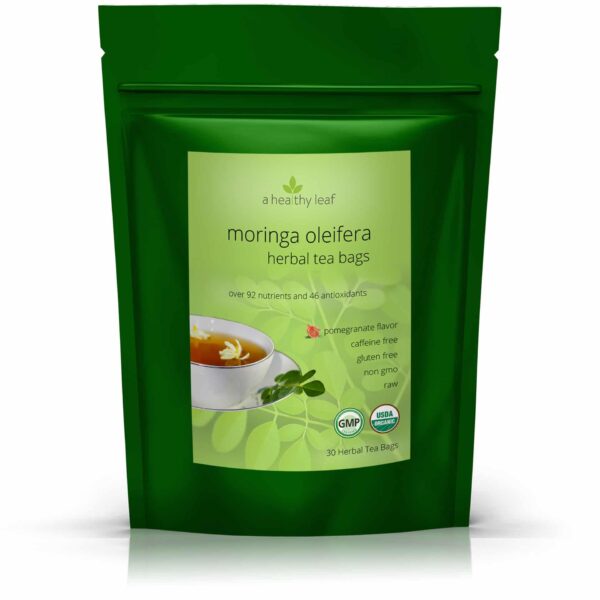 Moringa Tea: 30x Organic Tea Bags Per Pack of Moringa Leaf Tea